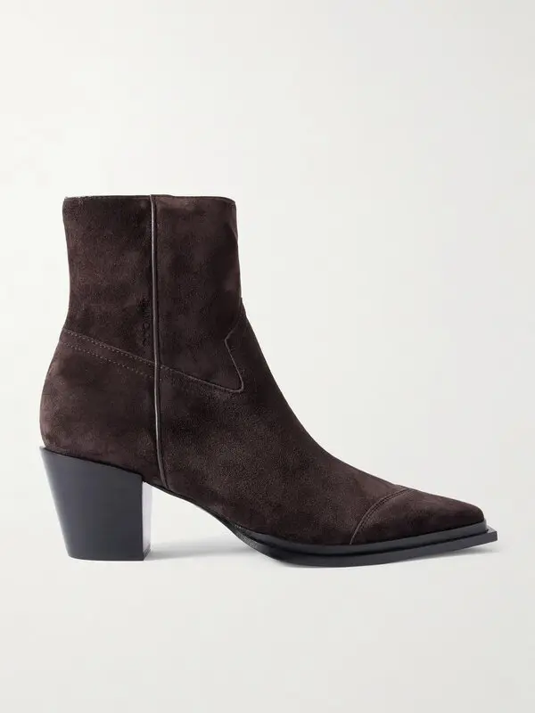 JIMMY CHOO Cece 60 Suede Ankle Boots - Brown