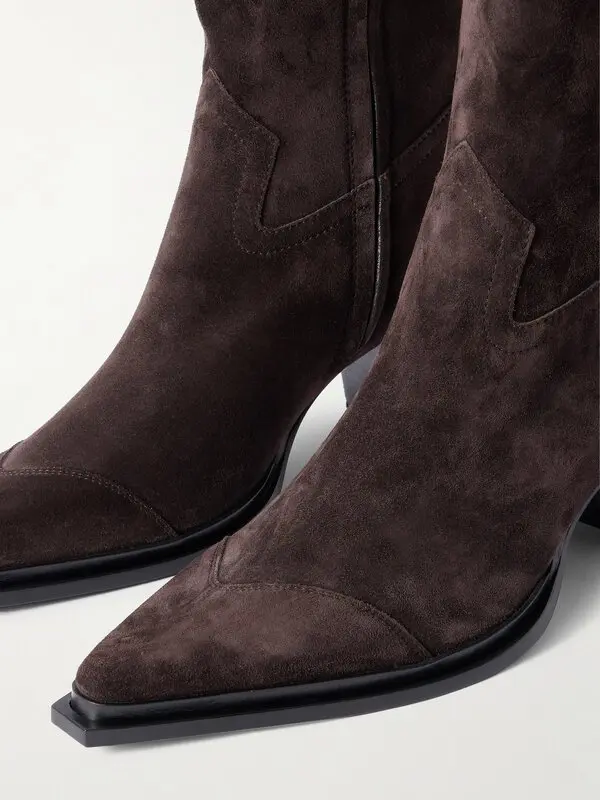 JIMMY CHOO Cece 60 Suede Ankle Boots - Brown