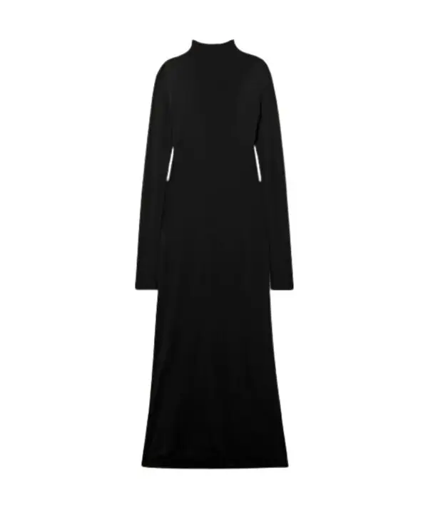 Khaite Norla Jersey Gown In Black - 40% Off | Editorialist