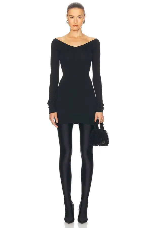 princess polly baby blue dress Balenciaga Black Mini Dress