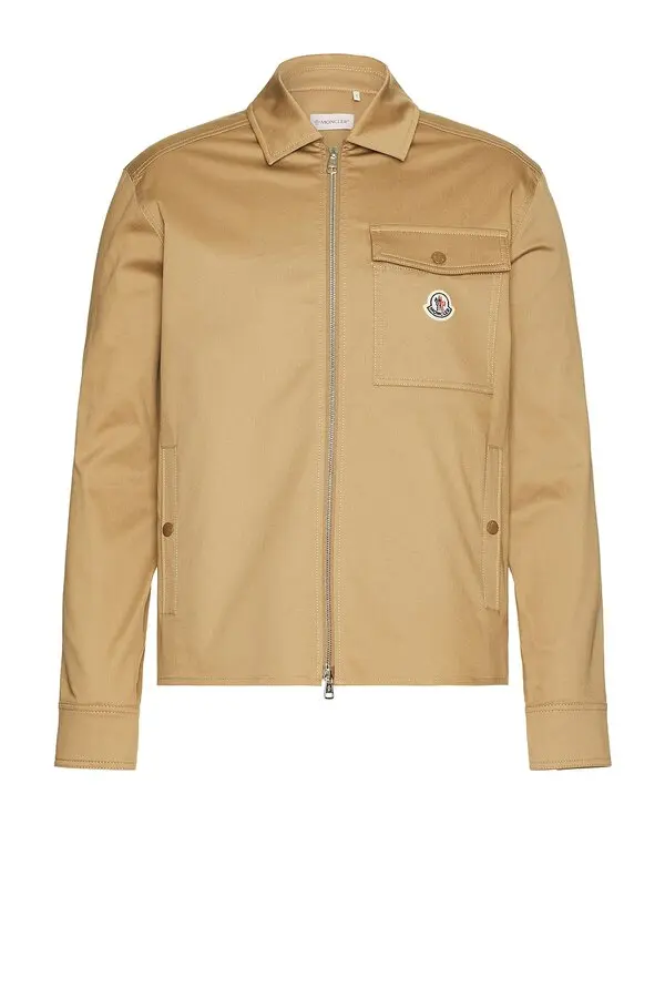Moncler Overshirt In Brown