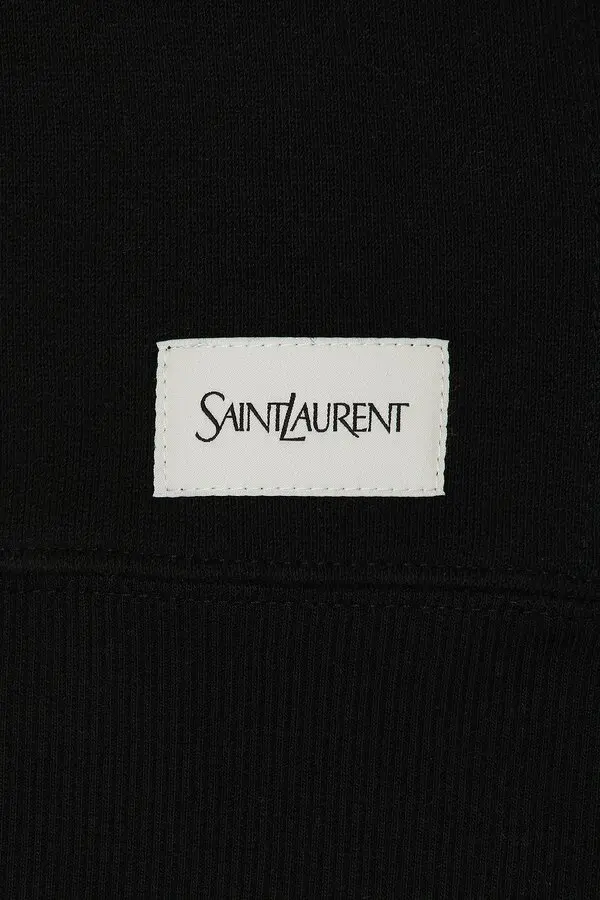 Saint Laurent Oversized Crewneck In Black
