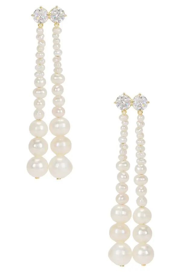 Completedworks Freshwater Pearl Earrings - 18k Gold Plated
