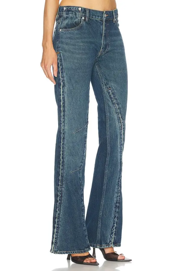 Y/project Hook And Eye Straight Leg Jeans