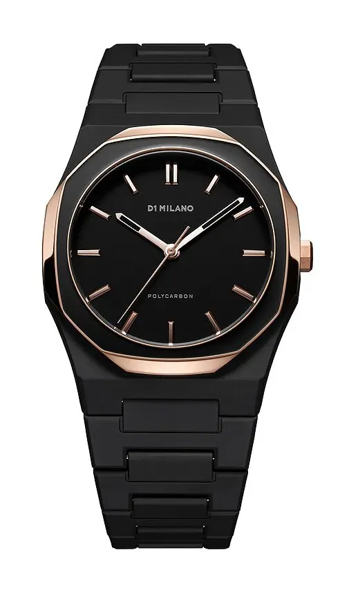 D1 MILANO Polycarbon 37mm Watch - Black