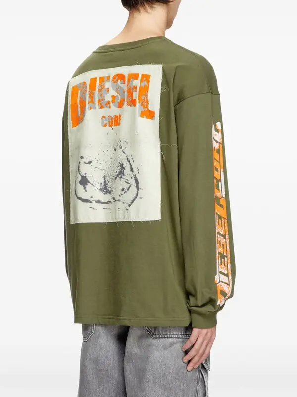 Diesel® T-Boxt-Ls-Slits-R5 T-Shirt In Green - 61% Off | Editorialist