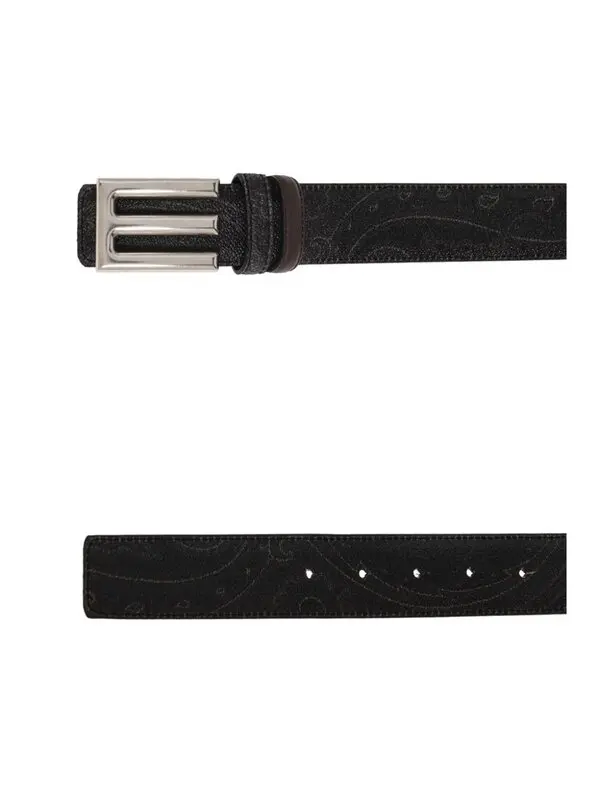 Etro Logo Buckle Belt