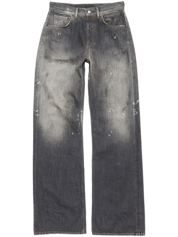 Acne Studios Faded Wide Leg Jeans
