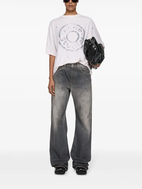 Acne Studios Faded Wide Leg Jeans