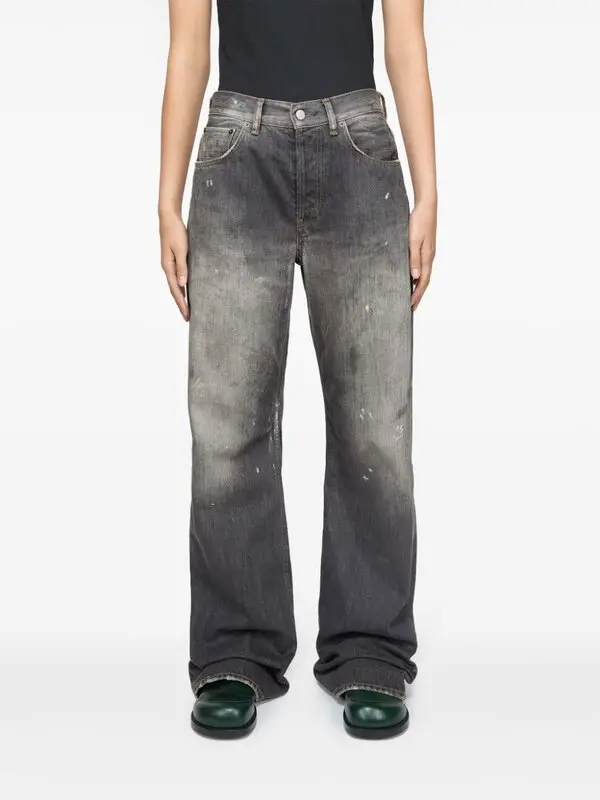 Acne Studios Faded Wide Leg Jeans