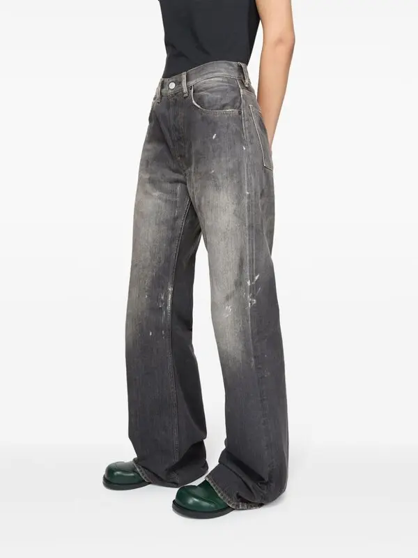 Acne Studios Faded Wide Leg Jeans