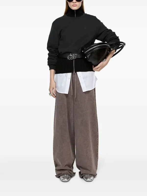 Acne Studios Organic-cotton Sweatshirt - Black