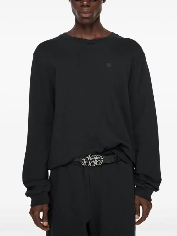 Acne Studios Organic-cotton Sweatshirt - Black