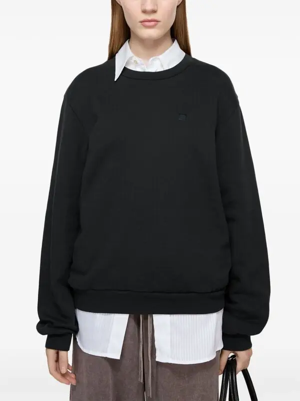 Acne Studios Organic-cotton Sweatshirt - Black