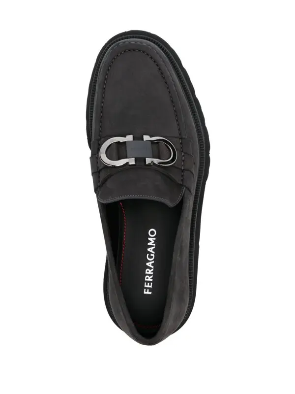 FERRAGAMO Gancini-plaque Loafers