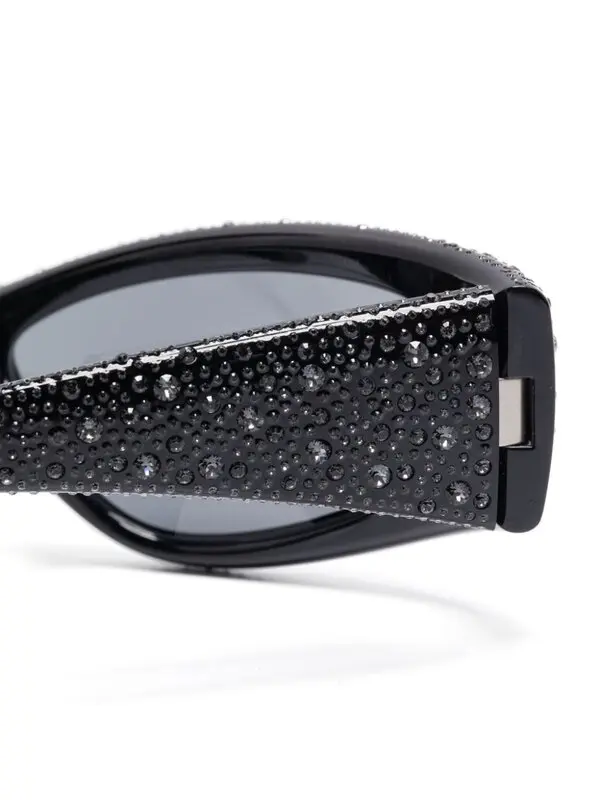 SWAROVSKI Crystal-embellished Sunglasses - Black