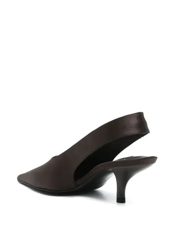 TOTEME 55mm Classic Satin Pumps - Brown