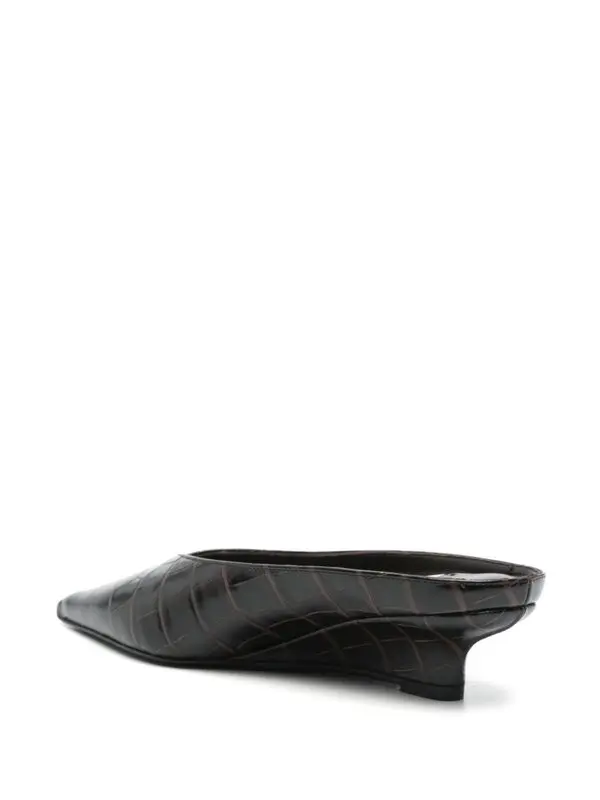 TOTEME 35mm Sharp Mules - Brown
