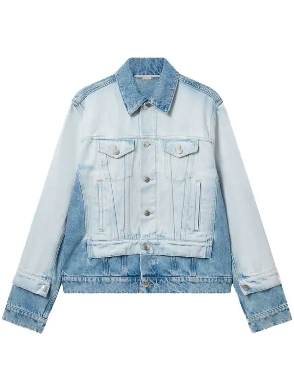 Stella McCartney Two-tone Denim Jacket - Blue