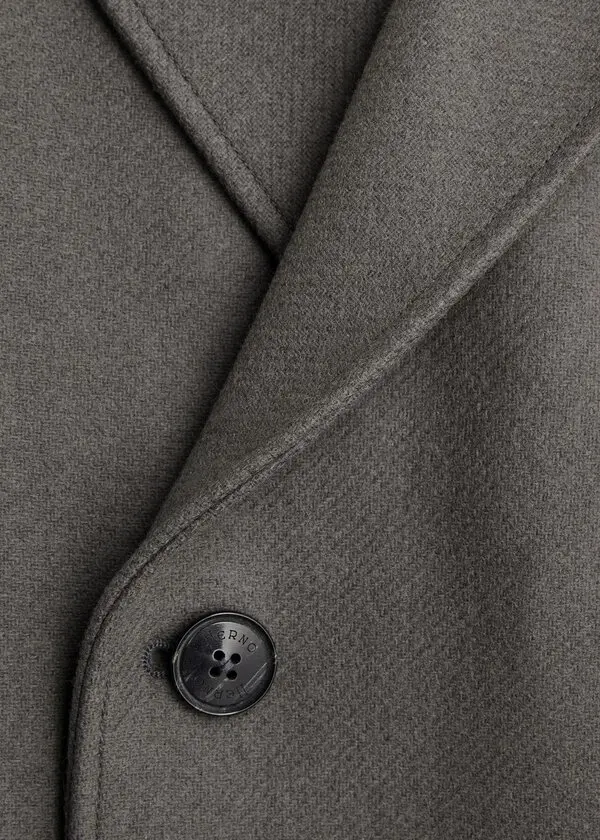 Herno Double-breasted Wool-blend Coat