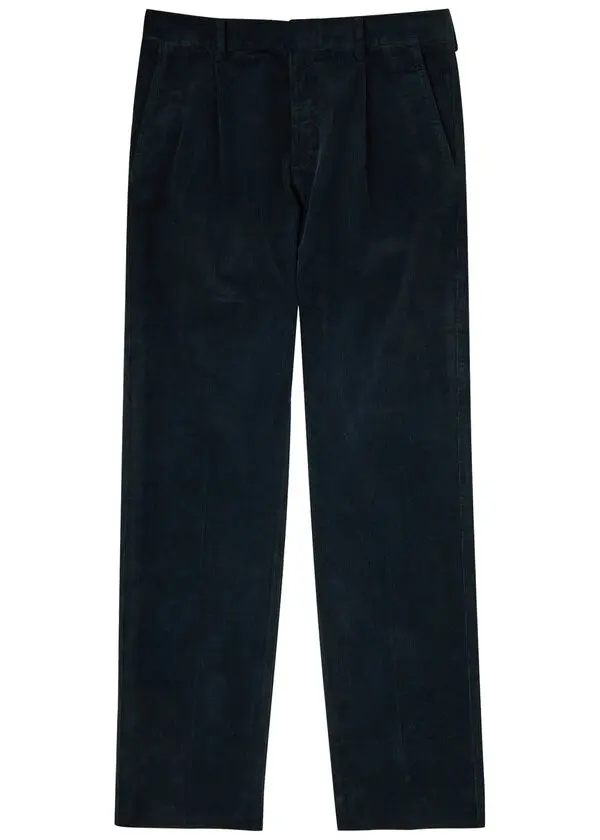 Nn07 Bill Tapered-leg Corduroy Trousers - Navy