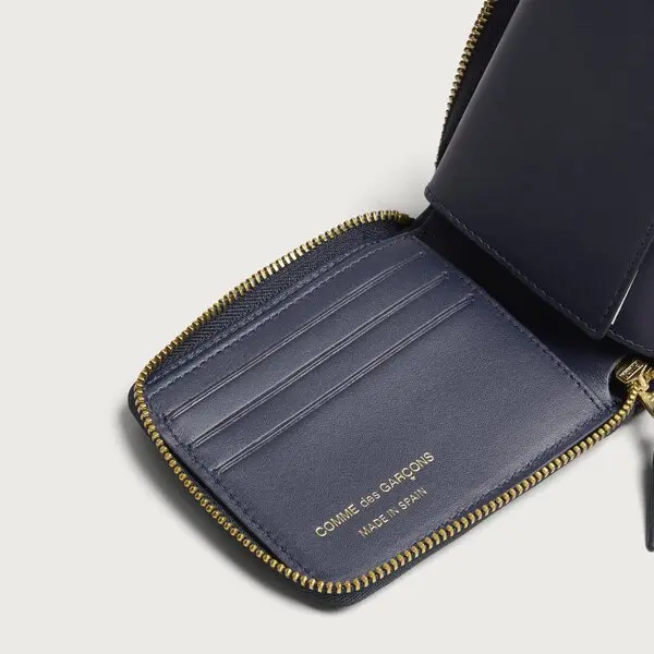 Comme Des Garçons Sa7100 Classic Wallet - Navy