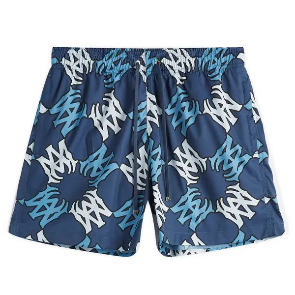 Amiri Quad Print Swim Shorts - Midnight Blue