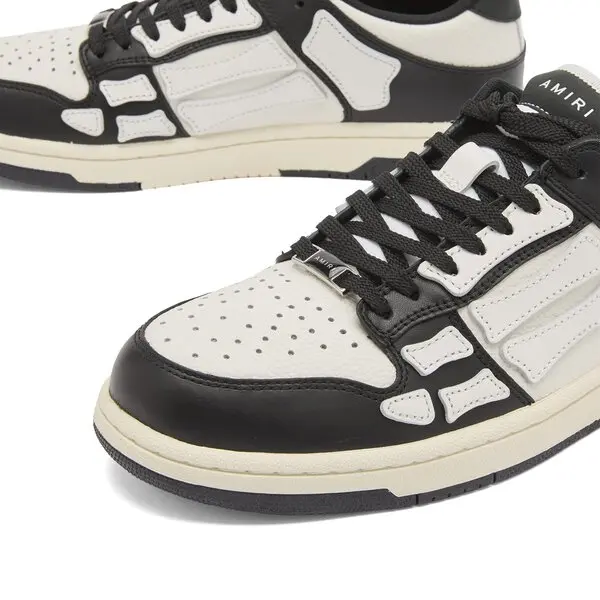 Amiri Skel Low Top Sneakers - Black/White - 30% Off