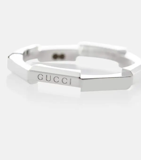 Gucci 18kt White Gold Link Ring