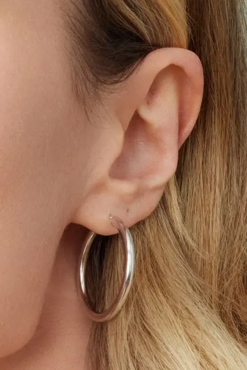 ORADINA Sterling Hoop Earrings