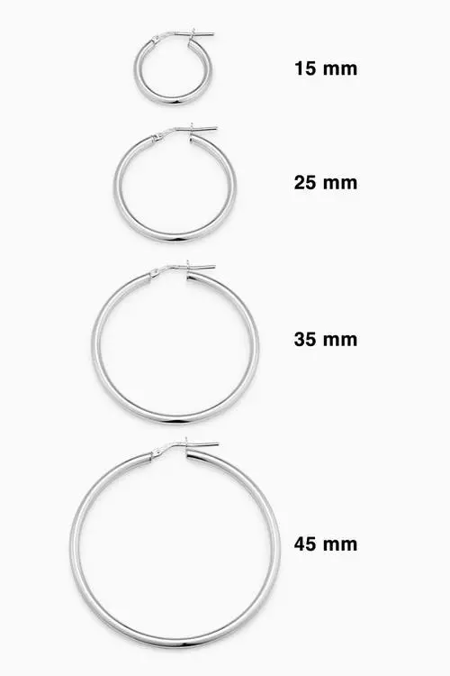 ORADINA Sterling Hoop Earrings