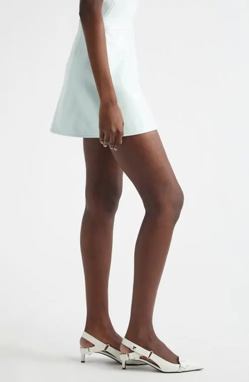 COURREGES Re-edition Vinyl Miniskirt - Light Mint