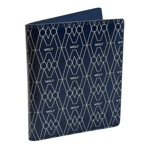 Wolf Signature Id Card Case - Blue