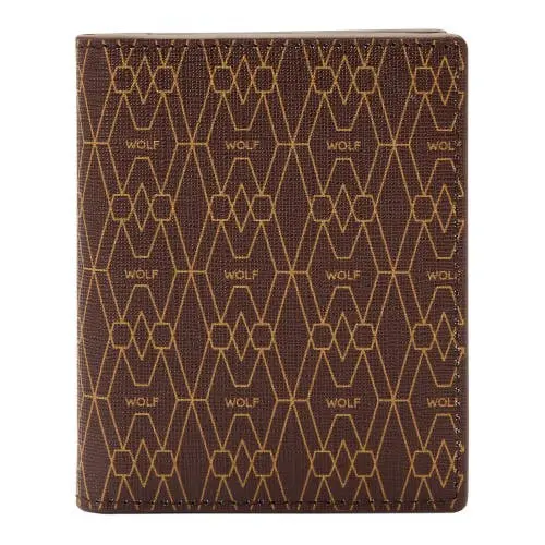 Wolf Signature Id Card Case - Brown
