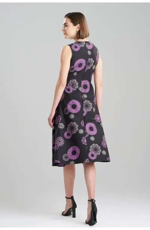 Natori Ikigai Sleeveless Side Drape Dress - Black