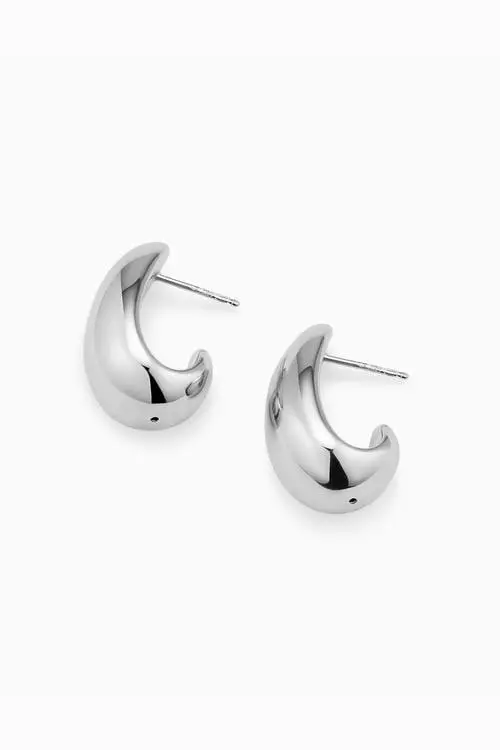 ORADINA Sterling Contour Drop Earrings