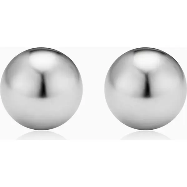 ORADINA Sterling Ball Stud Earrings - Silver