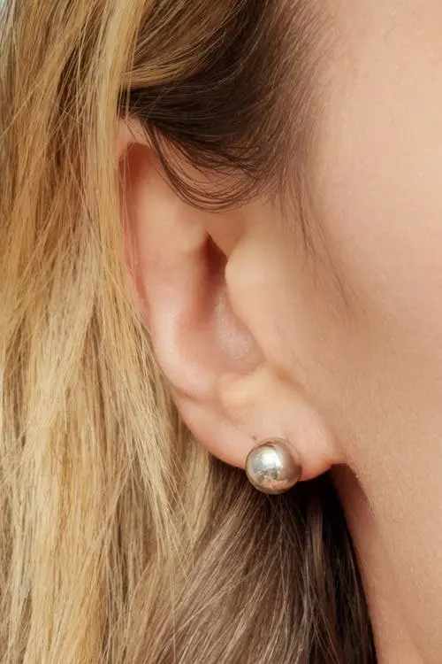 ORADINA Sterling Ball Stud Earrings