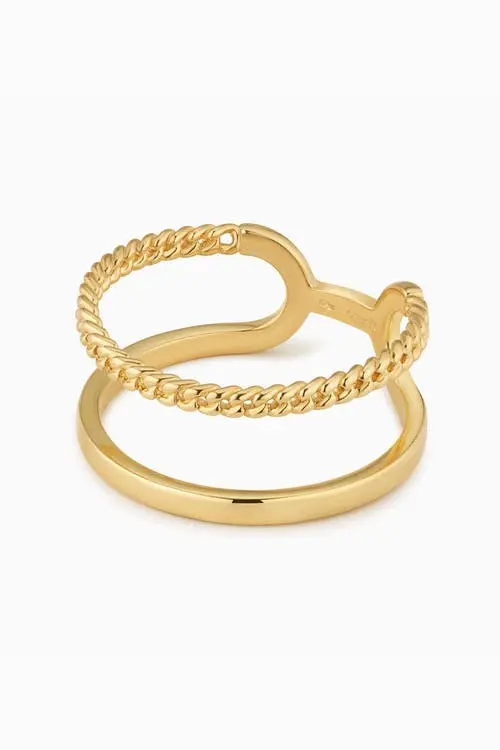 ORADINA 14k Twin Set Ring