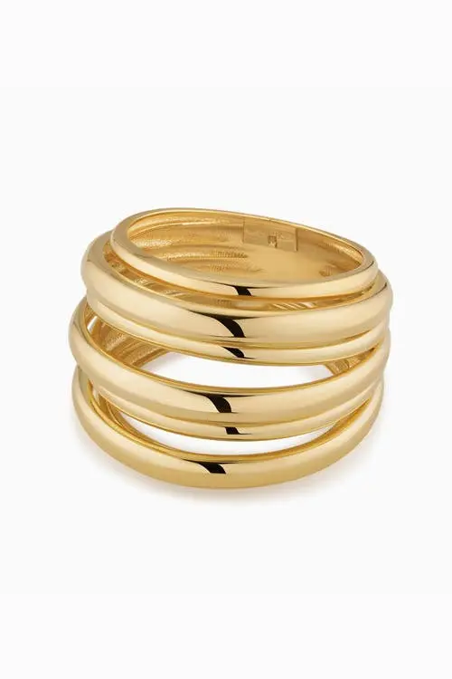 ORADINA 10k Serenity Stacked Ring