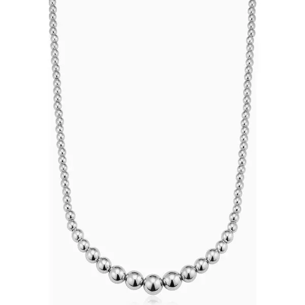 ORADINA Sterling Beaded Necklace - Silver