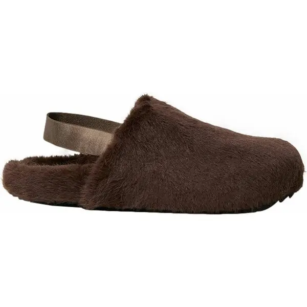 WeWoreWhat Faux Fur Slipper - Chestnut