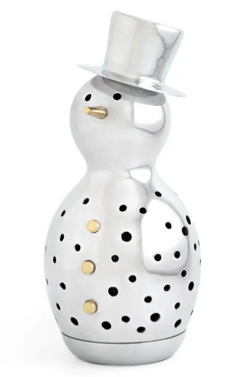 NAMBE Snowman Luminary - Silver