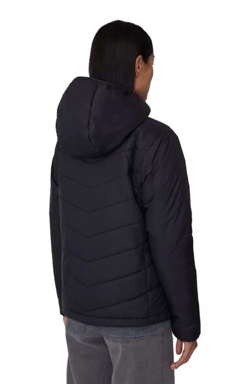 QUARTZ CO. Camila Lightweight Hooded Insulated Jacket - Black