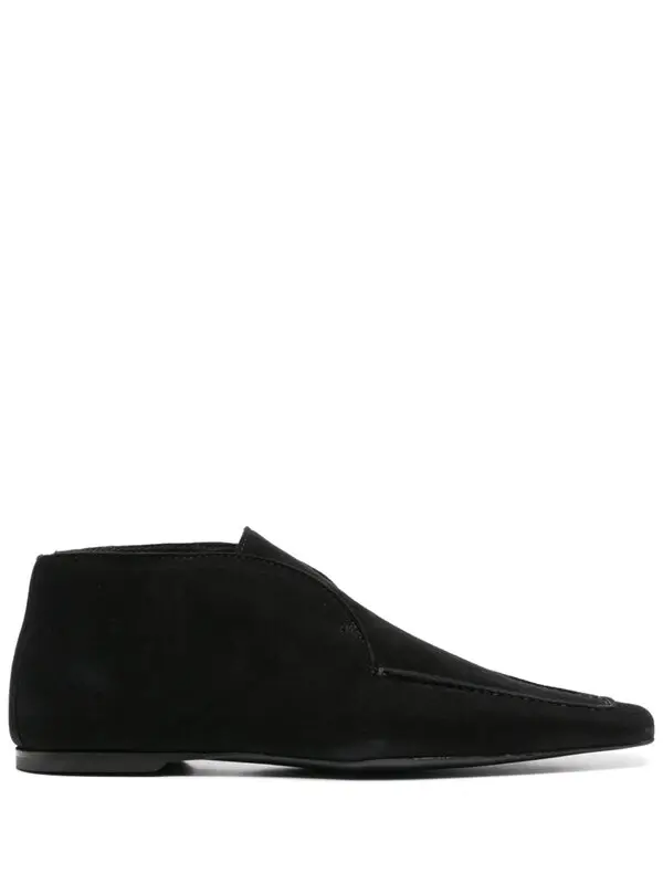 TOTEME Desert Ankle Boots - Black