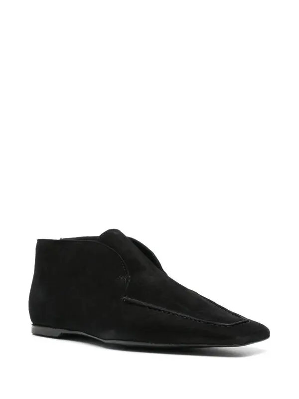 TOTEME Desert Ankle Boots - Black