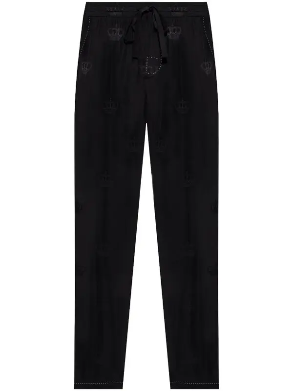 Dolce & Gabbana Drawstring Trousers - Black