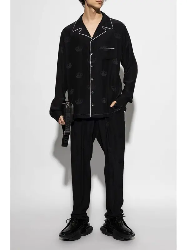 Dolce & Gabbana Drawstring Trousers - Black