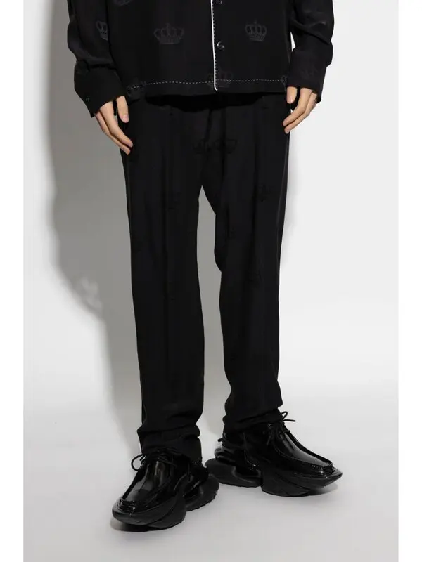 Dolce & Gabbana Drawstring Trousers - Black