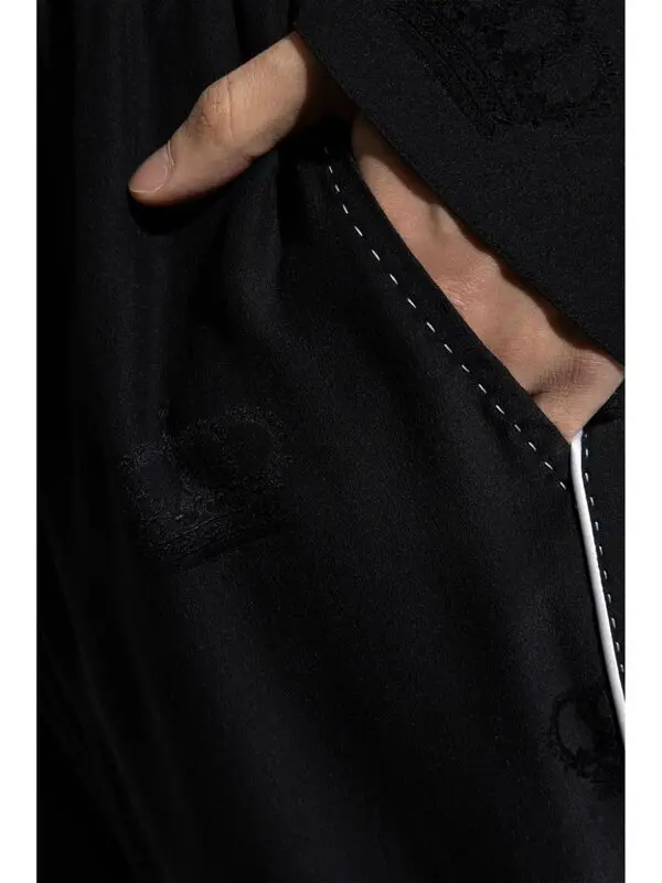 Dolce & Gabbana Drawstring Trousers - Black